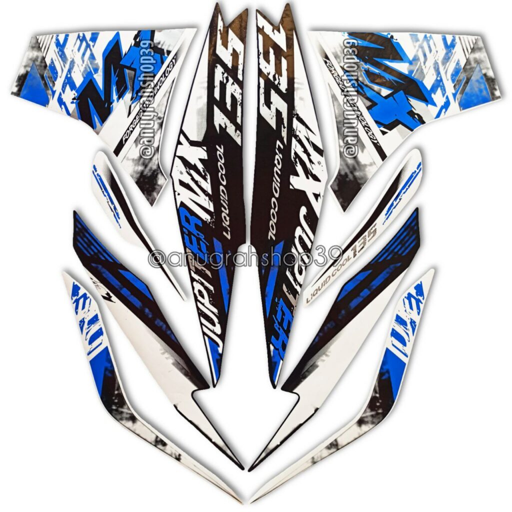 Stiker Motor MX 135 Warna Biru: Tampilan Baru Untuk Tampilan Lebih ...