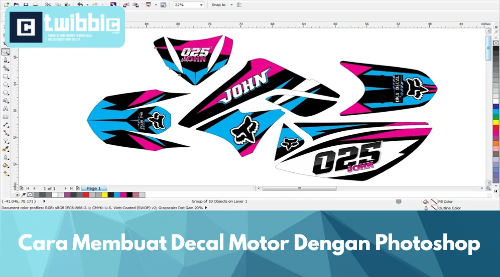Cara Membuat Cutting Stiker Motor dengan Photoshop - Motor Sehat