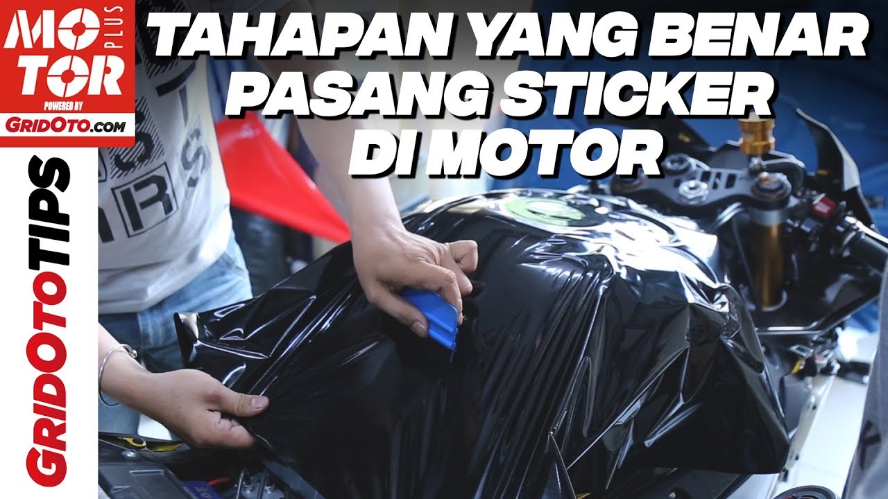 Cara Pasang Cutting Sticker Motor - Motor Sehat